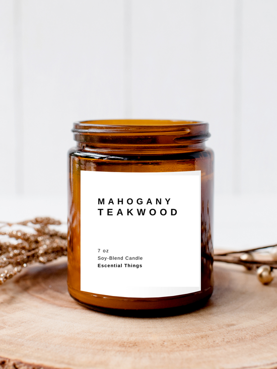 Mahogany Teakwood Candle – Escential Things
